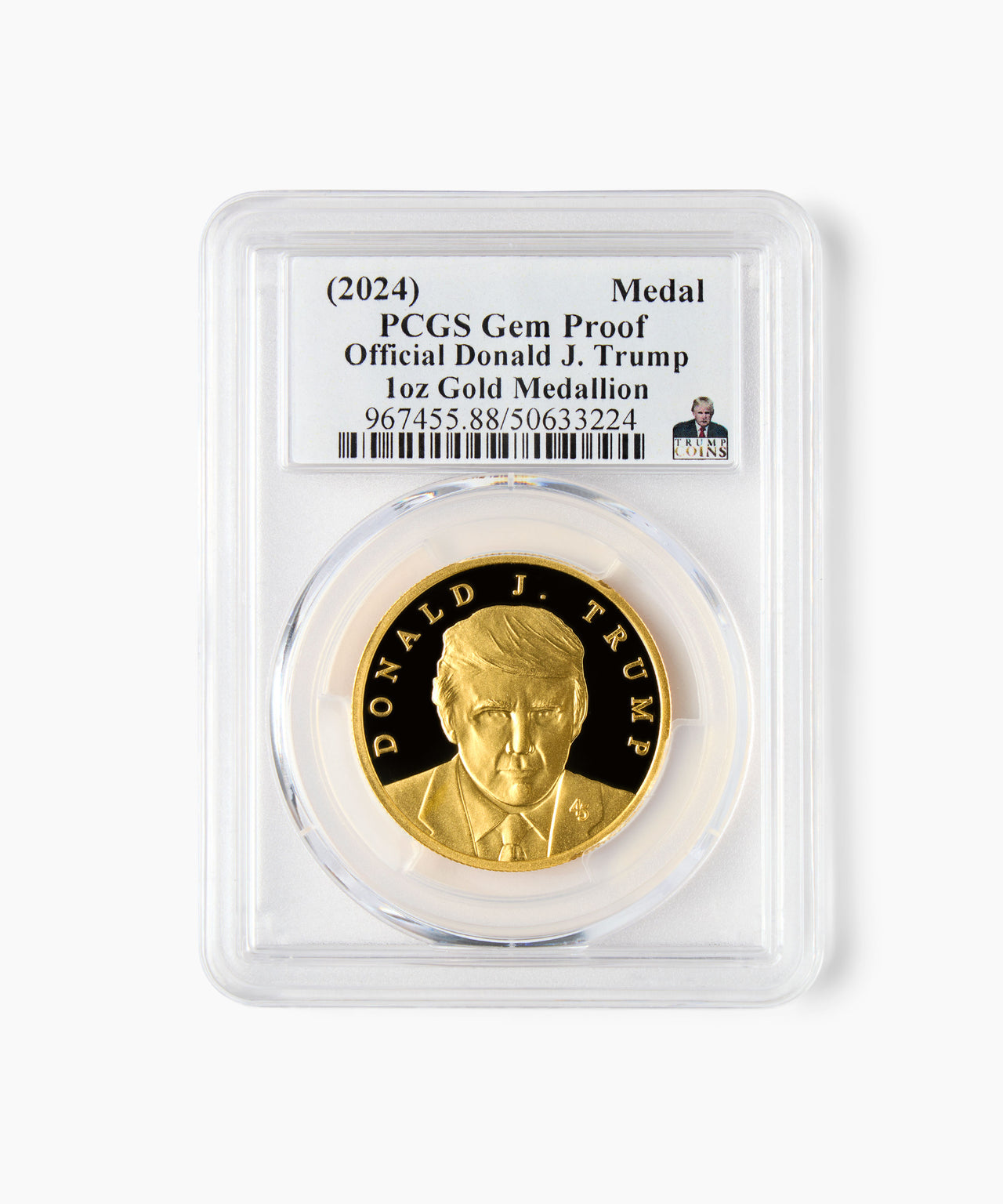 President Trump First Edition Gold Medallion (Certified) – Trump Coins