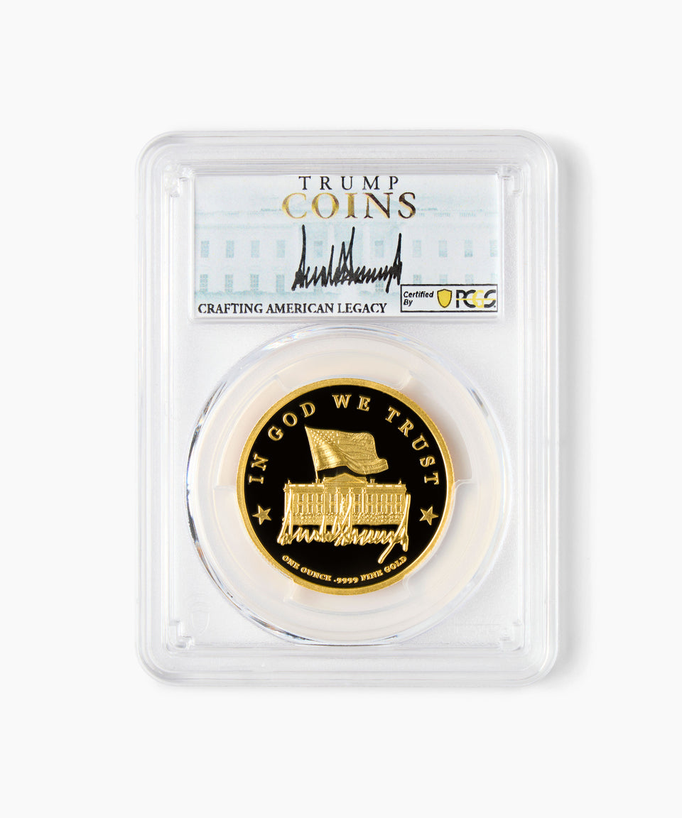President Trump First Edition Gold Medallion (Certified) – Trump Coins