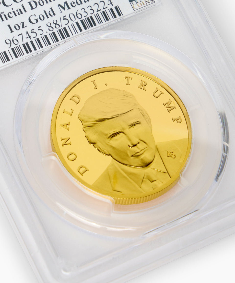 President Trump First Edition Gold Medallion (Certified) – Trump Coins