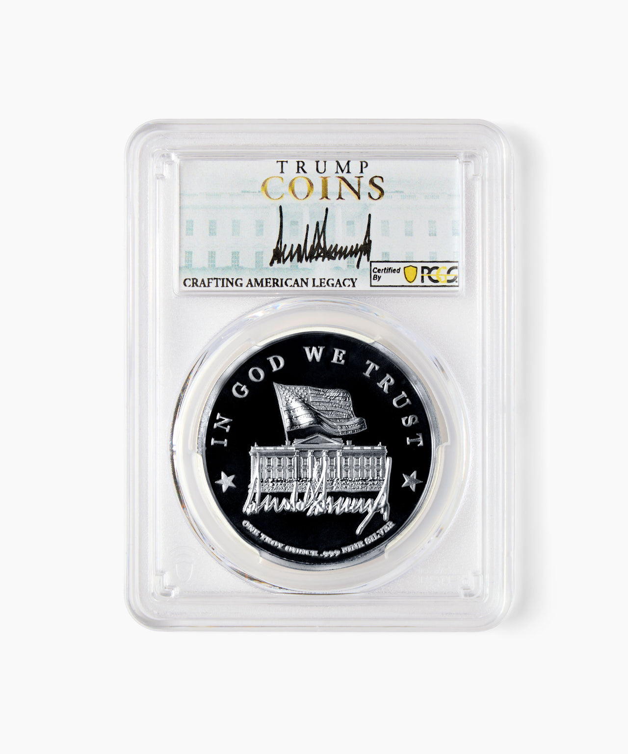 President Trump First Edition Silver Medallion (Certified) – Trump Coins