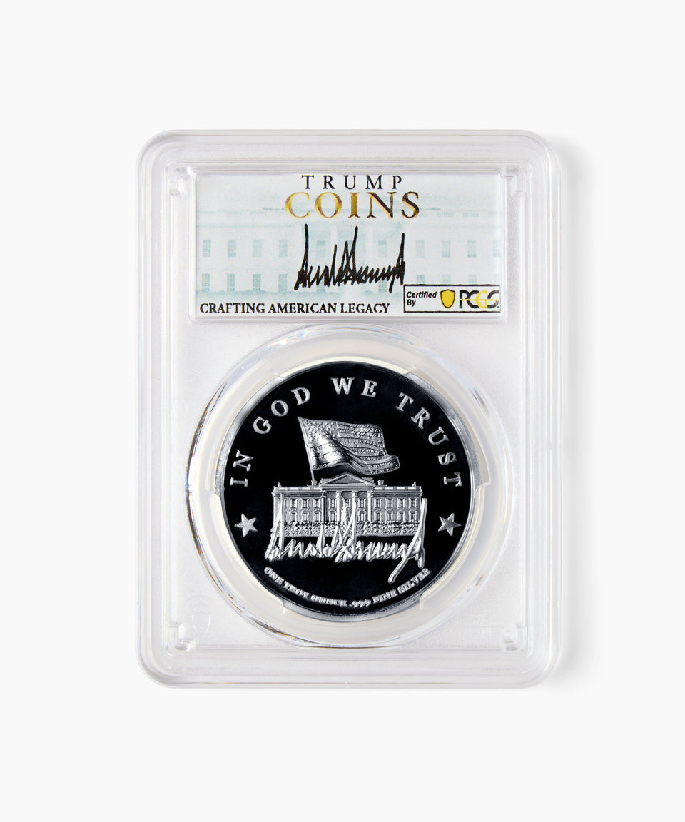 President Trump First Edition Silver Medallion (Certified) – Trump Coins