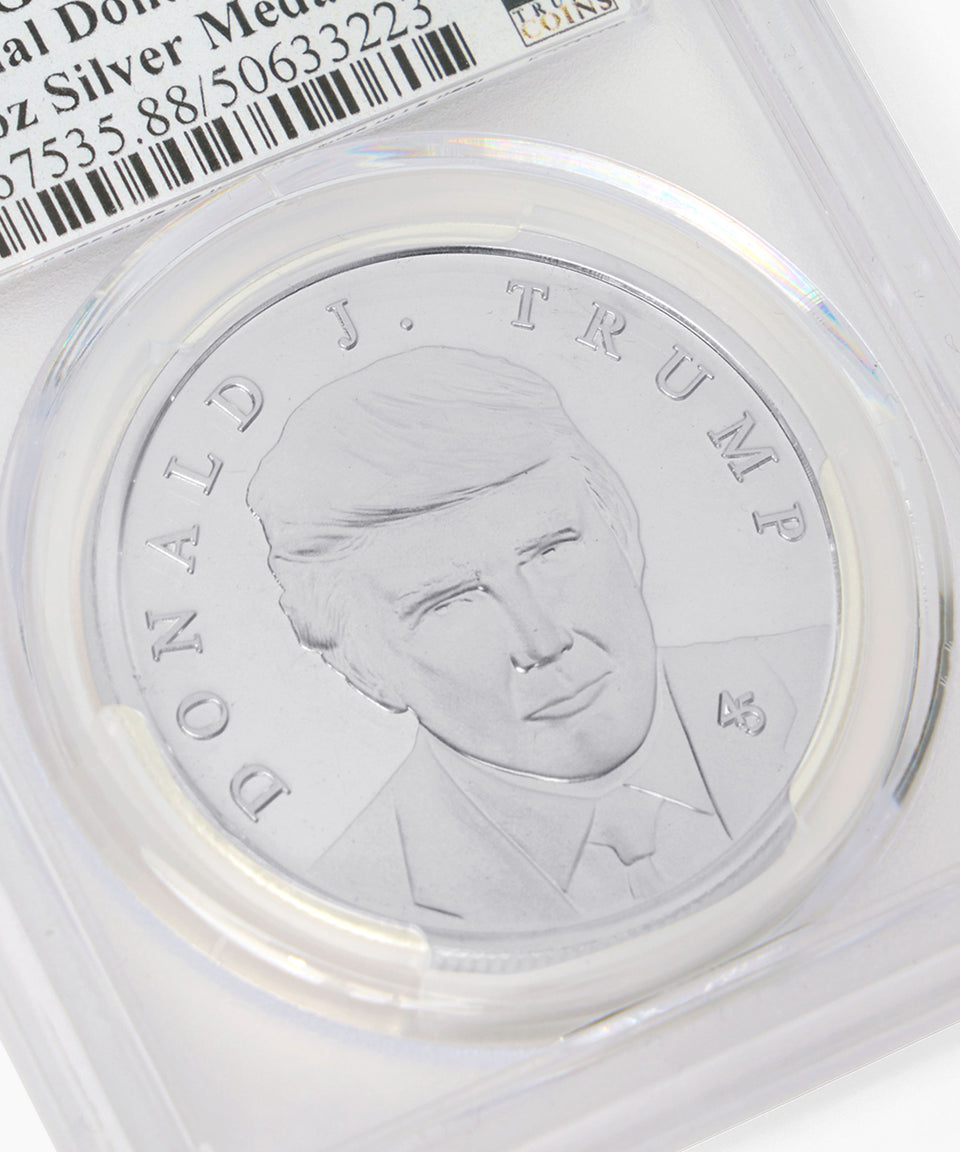 President Trump First Edition Silver Medallion (Certified) – Trump Coins