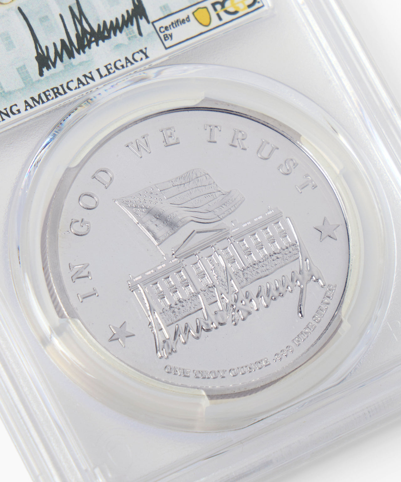 President Trump First Edition Silver Medallion (Certified) – Trump Coins