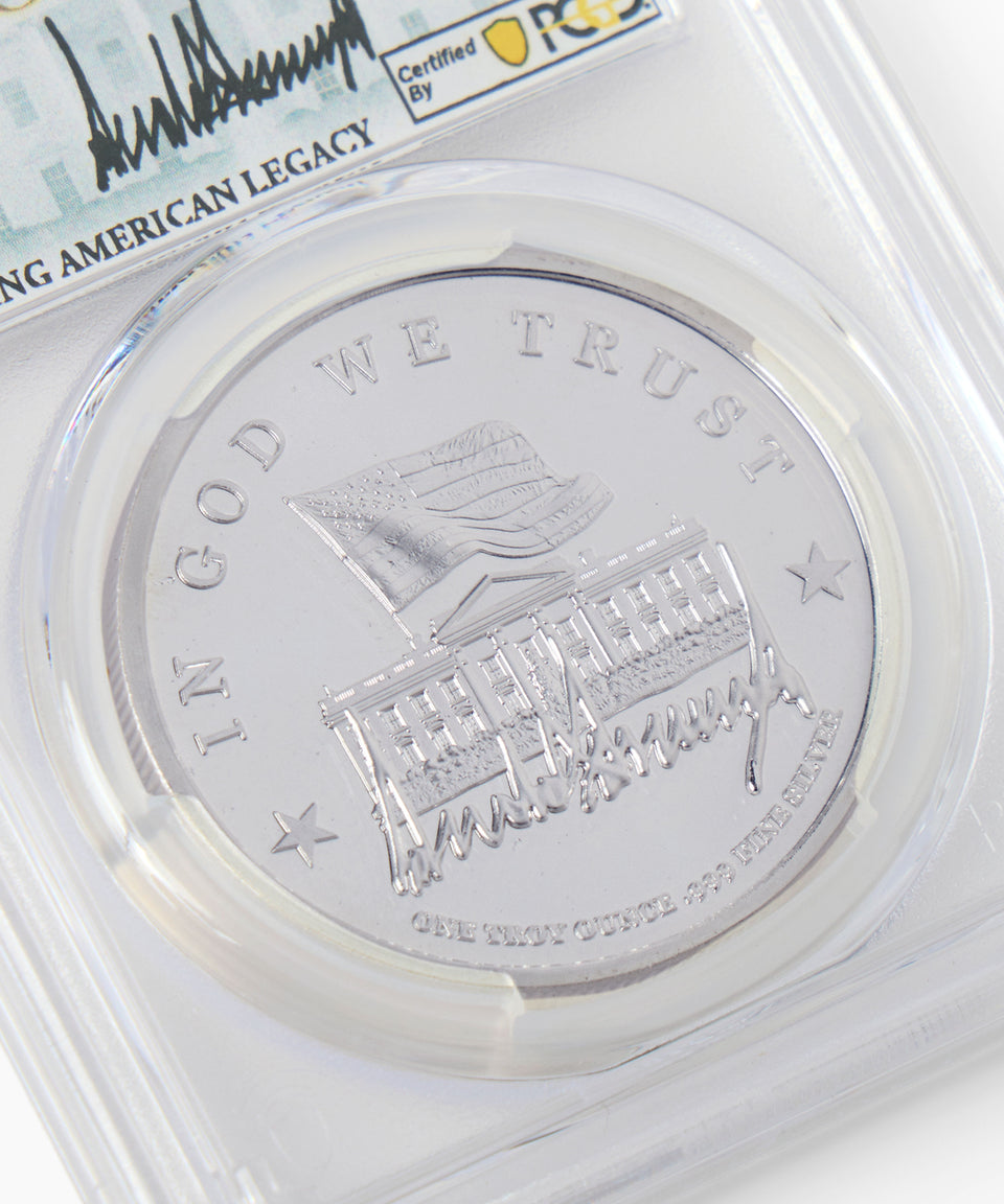 President Trump First Edition Silver Medallion (Certified) – Trump Coins