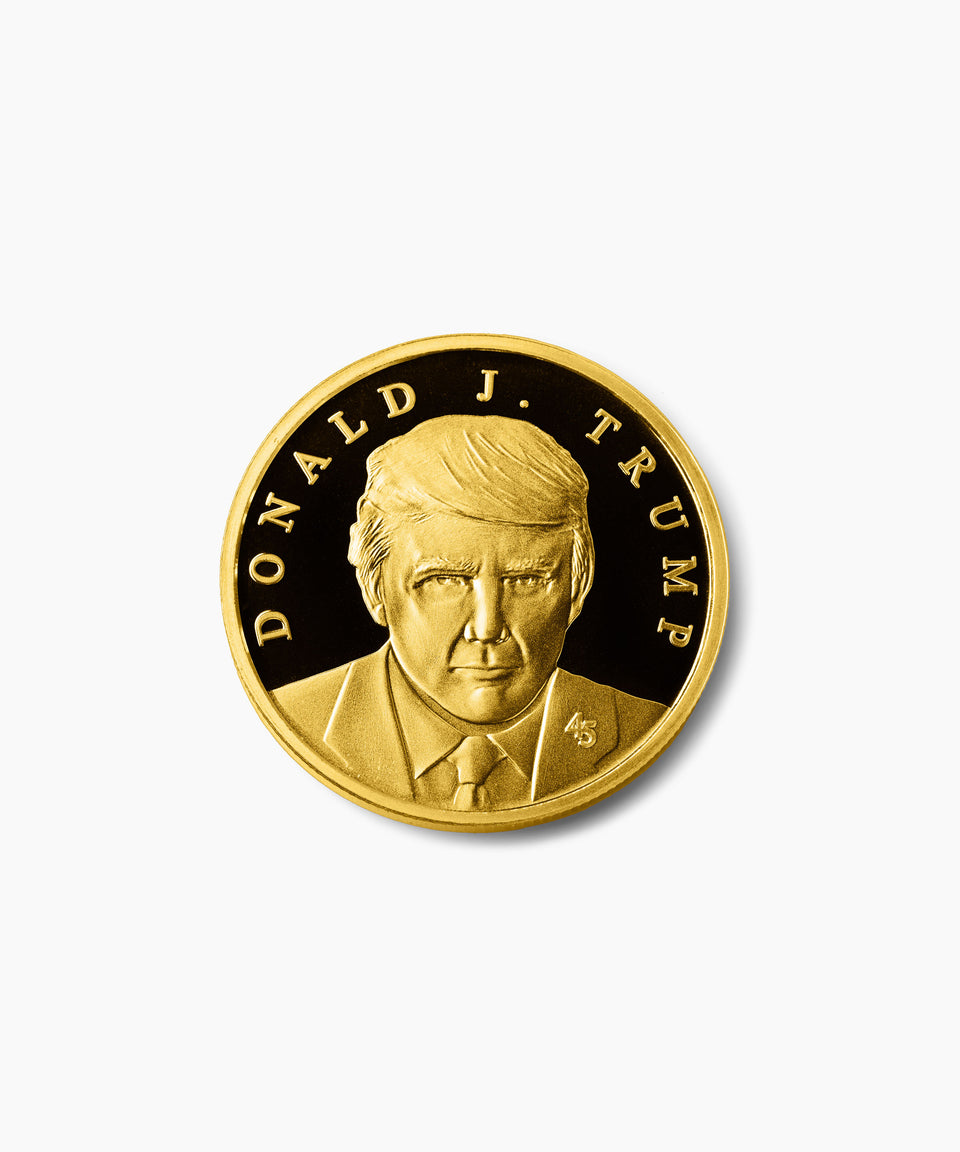 President Trump First Edition Gold Medallion (Certified) – Trump Coins