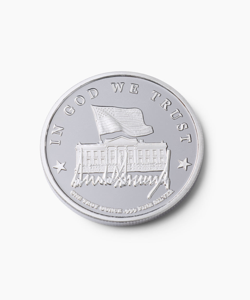 President Trump First Edition Silver Medallion – Trump Coins