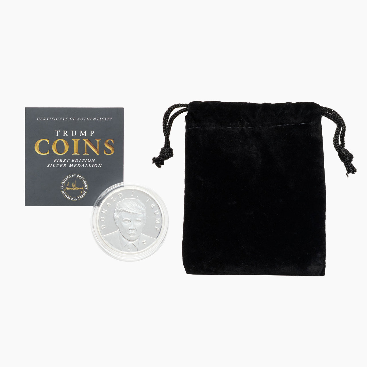 President Trump First Edition Silver Medallion – Trump Coins