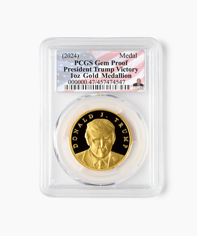 President Trump Victory Gold Medallion (Certified) – Trump Coins