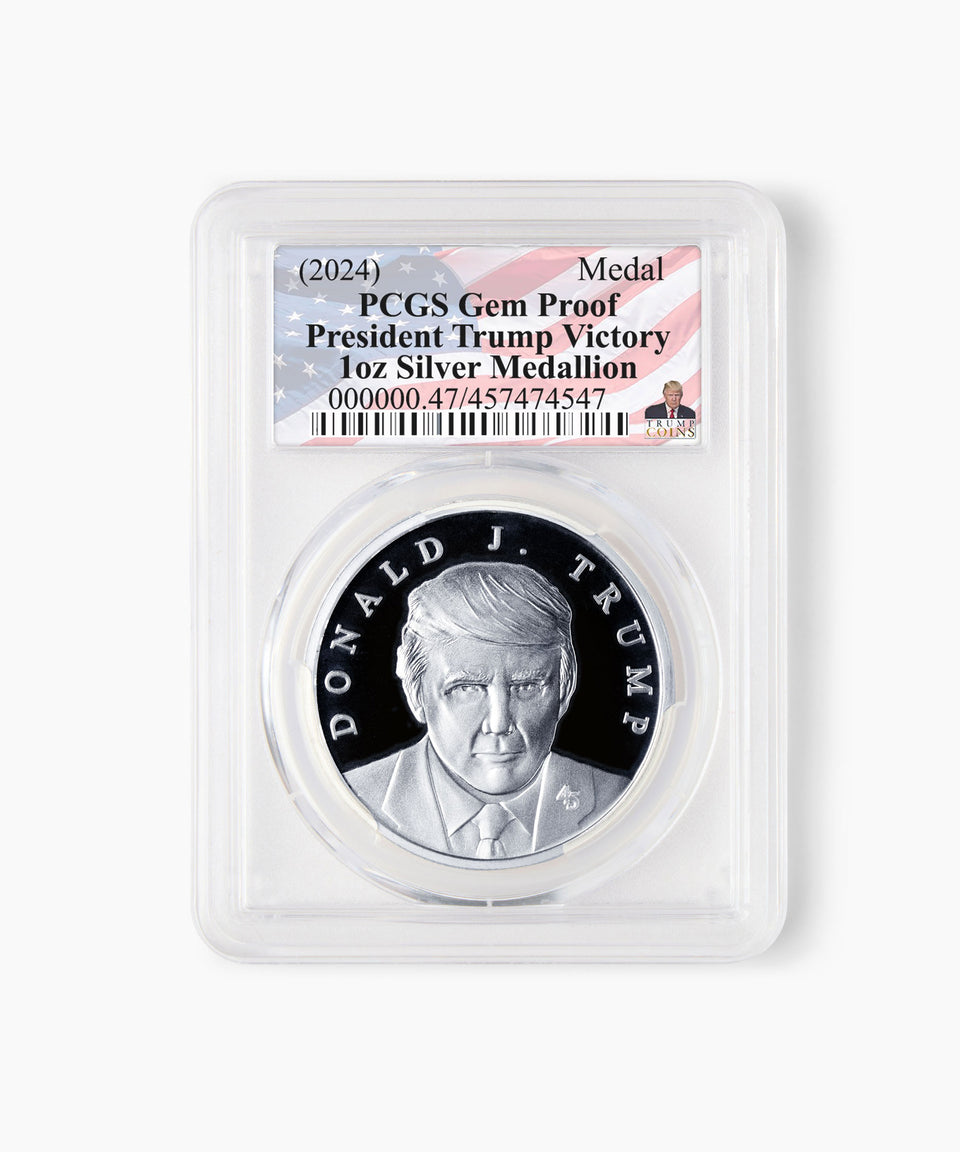 President Trump Victory Silver Medallion (Certified) – Trump Coins