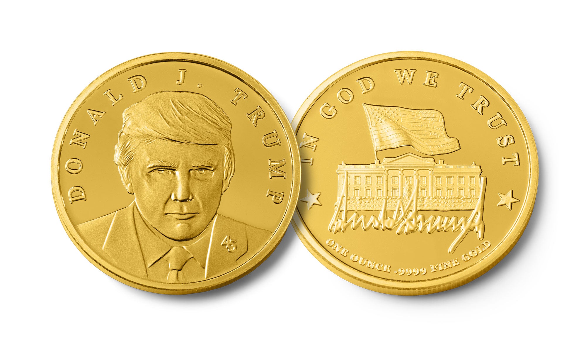 President Trump First Edition Gold Medallion (Certified) – Trump Coins